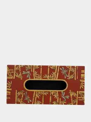 LES-OTTOMANS Bamboo Iron Tissue Box