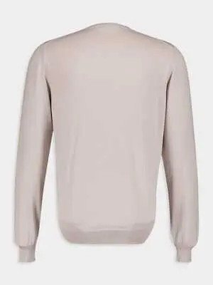 Boglioli Fine Knit Cotton Jumper - Beige