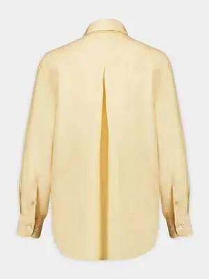 PAULA Silk Satin Matte Shirt - Beige