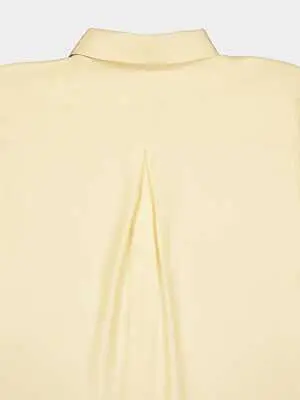 PAULA Silk Satin Matte Shirt - Beige