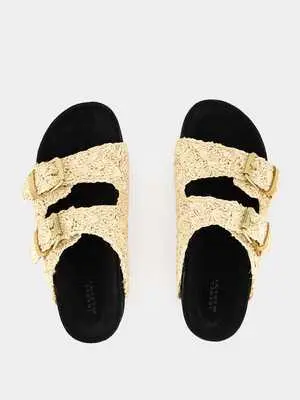 Isabel Marant Étoile Raffia Buckle-strap Sandals