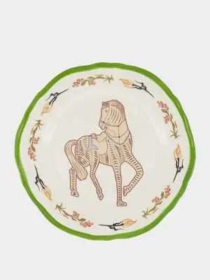 PAULA LIVING Lusitano Handpainted Dinner Plate - Beige