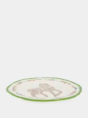 PAULA LIVING Lusitano Handpainted Dinner Plate