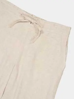 Spiritum Tulum Palmeta Linen Formal Pants - Cream