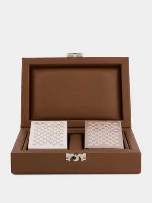 Hector Saxe Paris Leather Cards Set - Gold