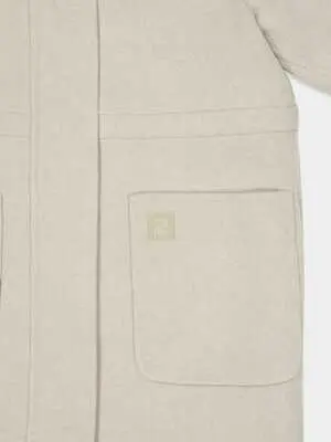 Fendi Hooded Wool Parka With Ff Detail