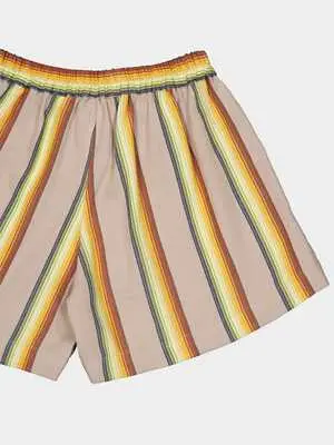 MARRAKSHI LIFE Striped Cropped Shorts