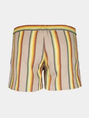 MARRAKSHI LIFE Striped Cropped Shorts
