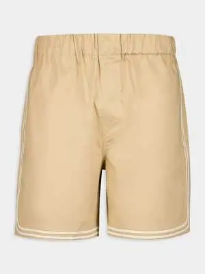 Commas Braided Cord Shorts - Beige