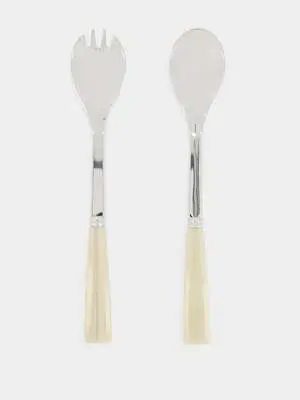 Sabre Paris Natura Faux Horn Salad Set - Beige