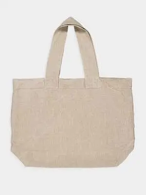 CHARVET ÉDITIONS Linen Escapade Tote Bag - Beige