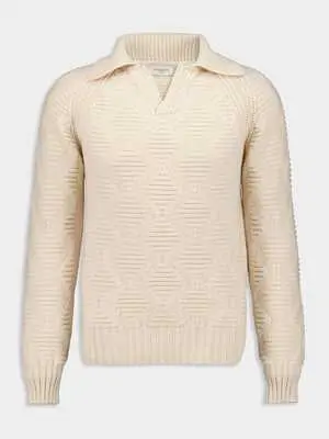 PIACENZA CASHMERE 1733 Cashmere V-neck Polo