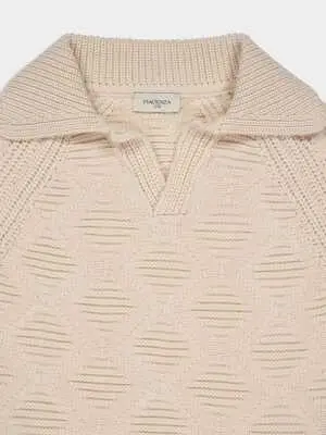 PIACENZA CASHMERE 1733 Cashmere V-neck Polo