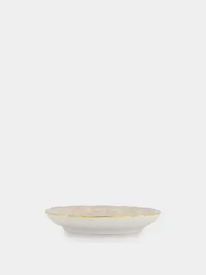GINORI 1735 Oriente Italiano Meringa Coffee Saucer - Beige