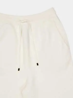 TOM FORD Off-white Slim Fit Jogger Pants In Compact Merino Cashmere