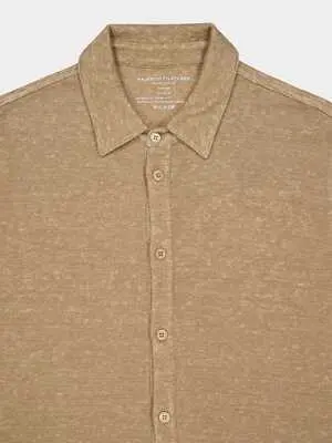 Majestic Filatures Desert Organic Cotton Linen Long-sleeved Shirt - Beige