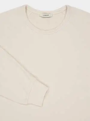 LEMAIRE Light Cotton Wool Sweatshirt - Cream