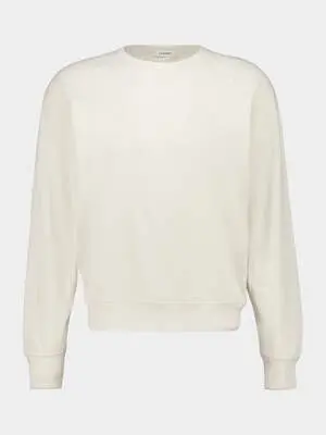 LEMAIRE Light Cotton Wool Sweatshirt - Cream