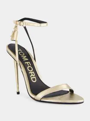 TOM FORD Laminated Nappa Leather Padlock Sandal
