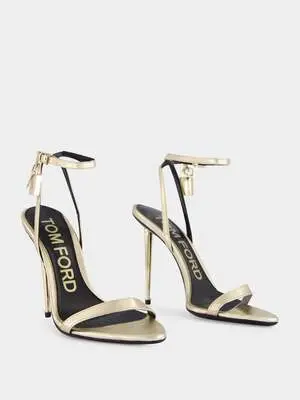 TOM FORD Laminated Nappa Leather Padlock Sandal