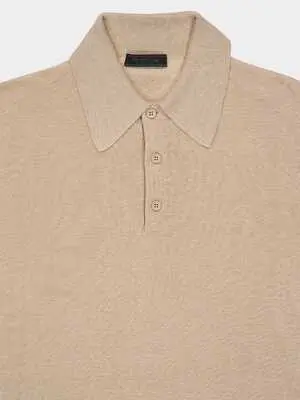 Prada Linen Cotton Polo Shirt