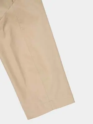 Moncler Gaillon Hooded Cotton Parka Coat - Beige