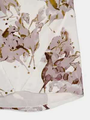 Altuzarra Sleary Silk High-neck Top - Cream