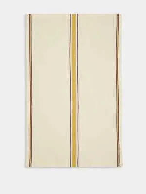 Madam Stoltz Striped Kitchen Cotton Towel - Beige