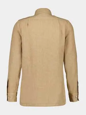 120% Lino Linen Jacket With Pockets