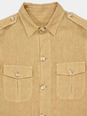 120% Lino Linen Jacket With Pockets