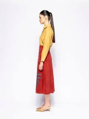 PAULA Silk Shirt - Beige