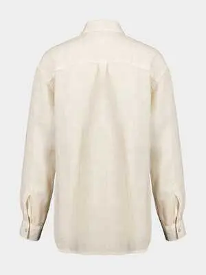 120% Lino Safari Soft Fade Long Sleeve Shirt