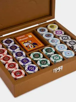 Hector Saxe Paris Leather Poker Set