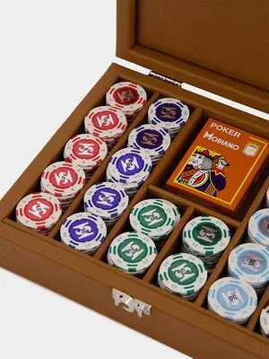 Hector Saxe Paris Leather Poker Set