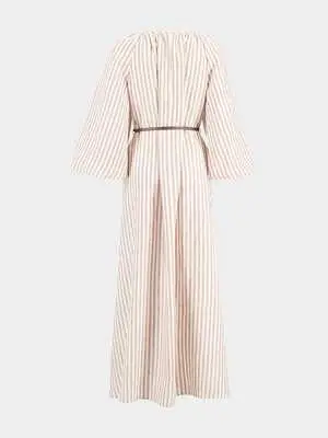 Zimmermann Cascadian Linen Maxi Dress - Beige