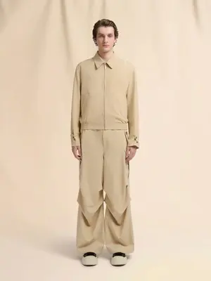 Marni Wool Blend Zip Jacket - Beige