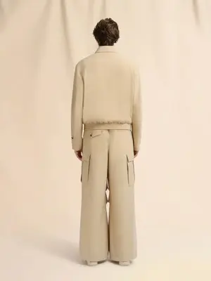 Marni Wool Blend Zip Jacket - Beige