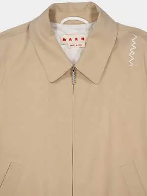 Marni Wool Blend Zip Jacket - Beige