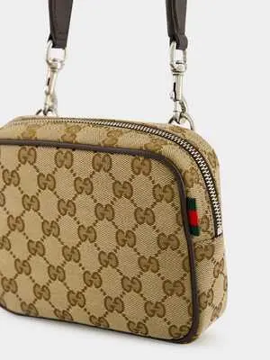 Gucci Gg Canvas Mini Crossbody Bag