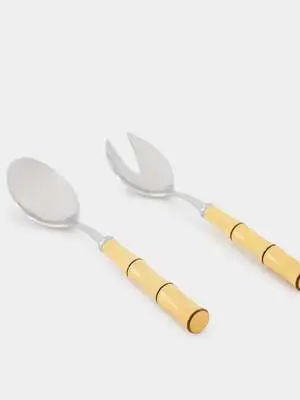 CAPDECO Byblos Bamboo Salad Serving Set By