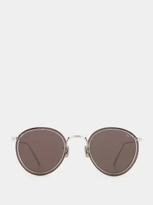 EYEVAN 7285 717e Round Frame Sunglasses - Brown