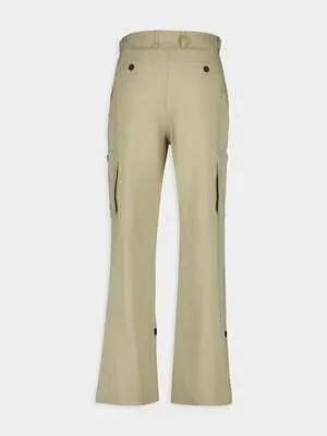FERRAGAMO Silk Blend Cargo Trousers