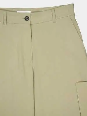 FERRAGAMO Silk Blend Cargo Trousers