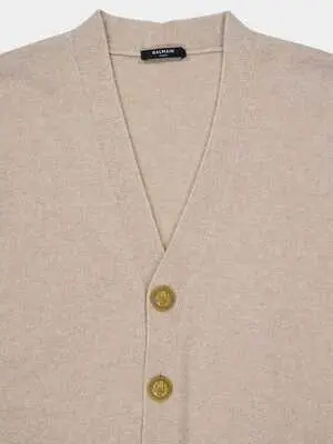 Balmain Buttoned Cashmere Cardigan