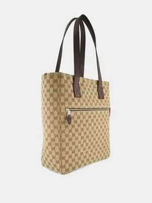 Gucci Medium Gg Canvas Tote - Beige