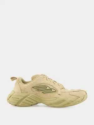 Balenciaga Monday Shoe In Suede Calfskin - Beige