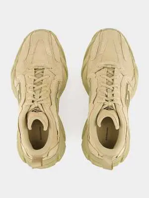 Balenciaga Monday Shoe In Suede Calfskin - Beige