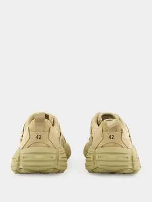 Balenciaga Monday Shoe In Suede Calfskin - Beige