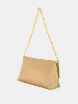 TOM FORD Satin Nobile Mini Bag With Chain Strap - Beige