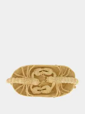 NATALIA BRILLI Natural Raffia Lobster Bowl